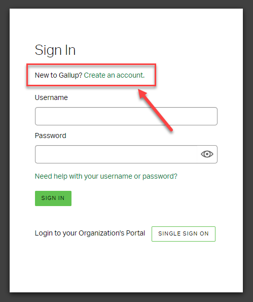 REGISTERING YOUR ACCOUNT – Gallup Help Center